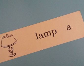 Lamp Flash Card - Etsy