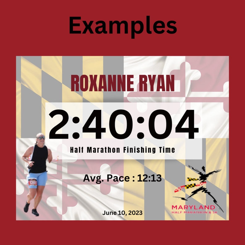 Custom Race Finishers Poster - Etsy