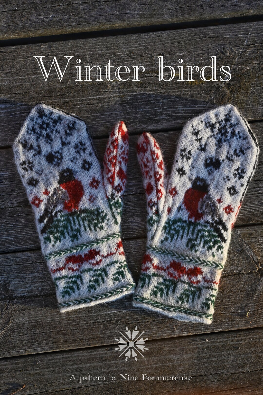 Winterbirds Mittens, Pdf Printable Pattern, Digital Pdf Pattern - Etsy