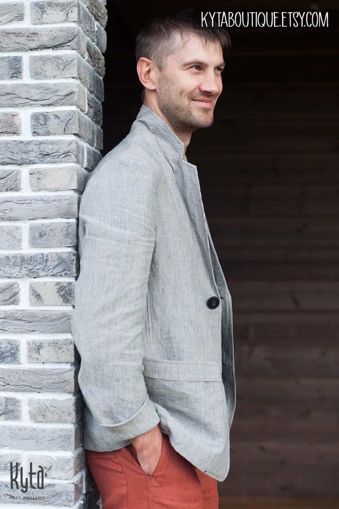 Linen Jacket for Men 25 COLORS Linen Men Cardigan for | Etsy