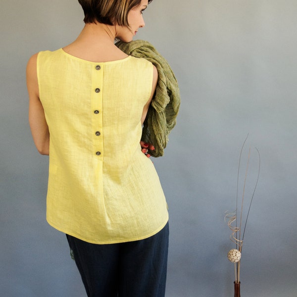 Linen Tops - Etsy