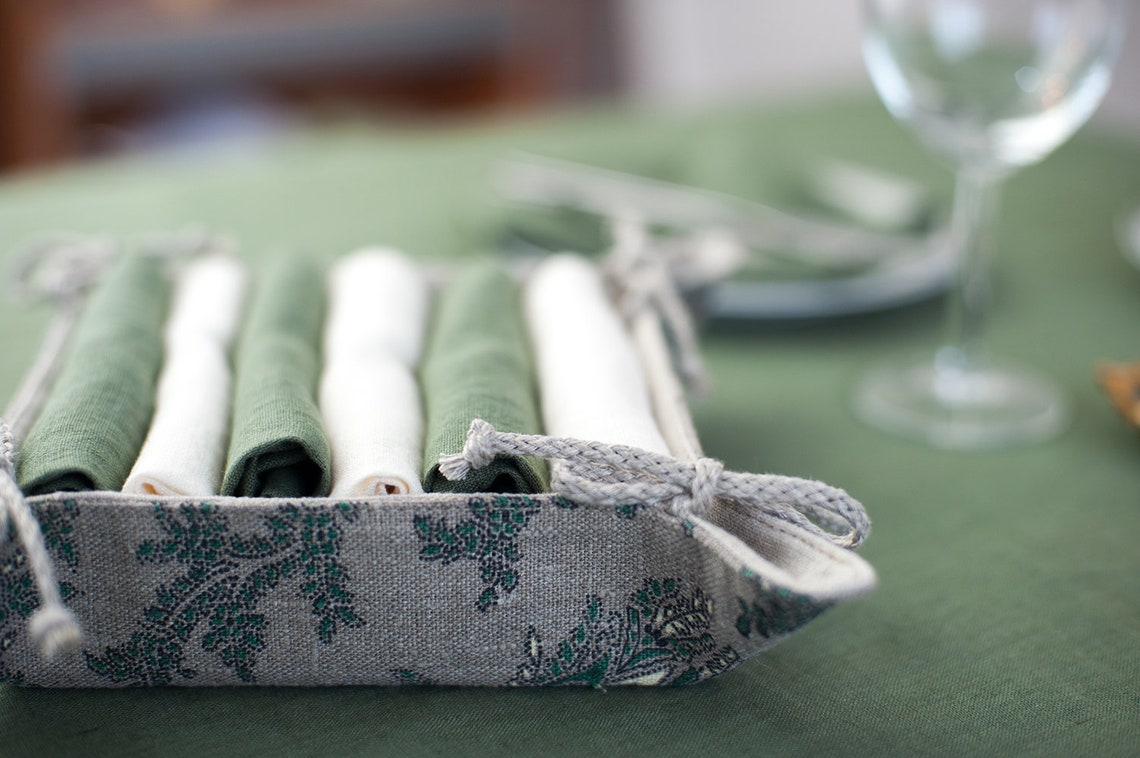 Napkin holder Fabric basket Small bowl Small basket Decorative | Etsy