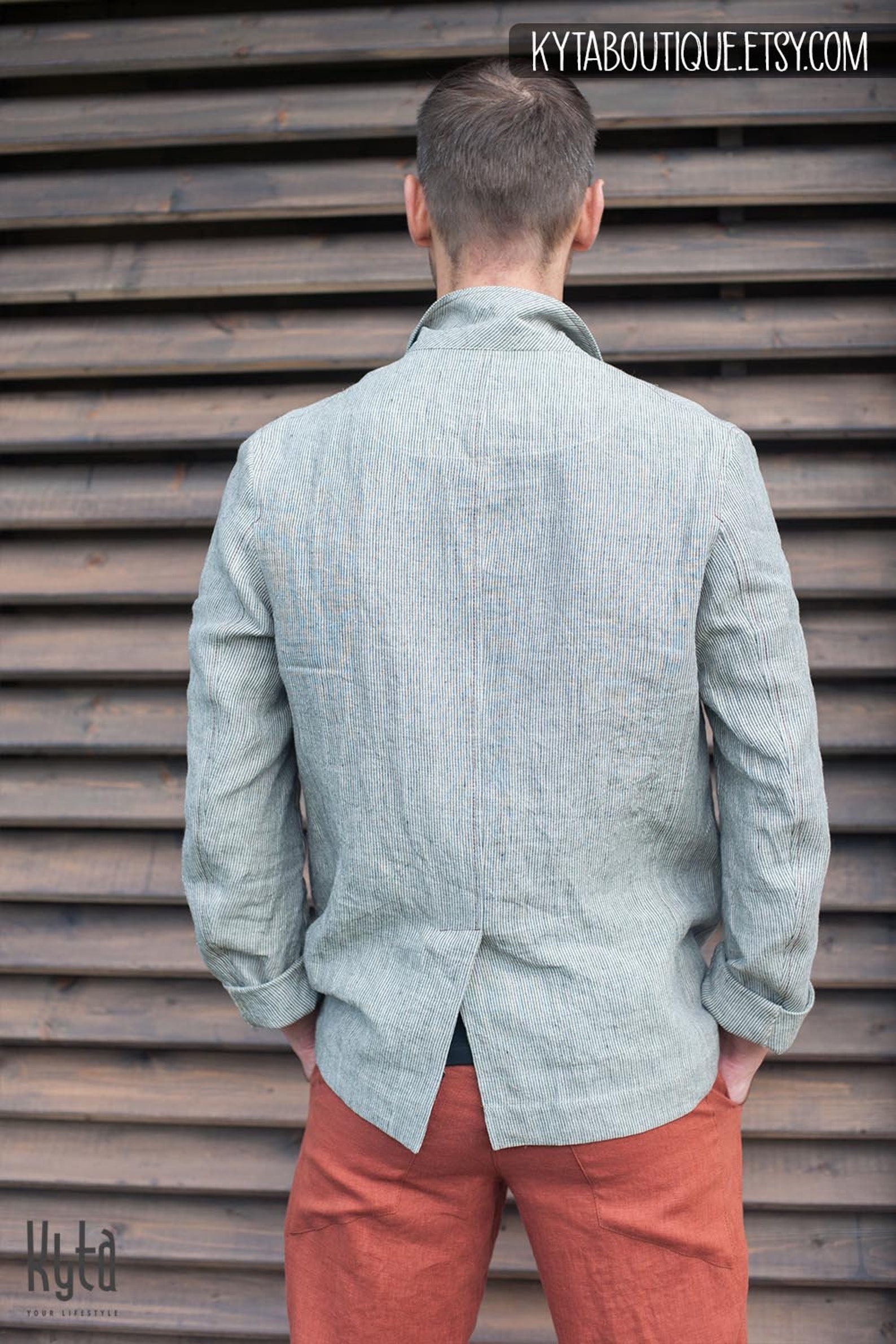 STRIPED Linen Jacket for Men, 25 COLORS, Linen Men Cardigan for ...