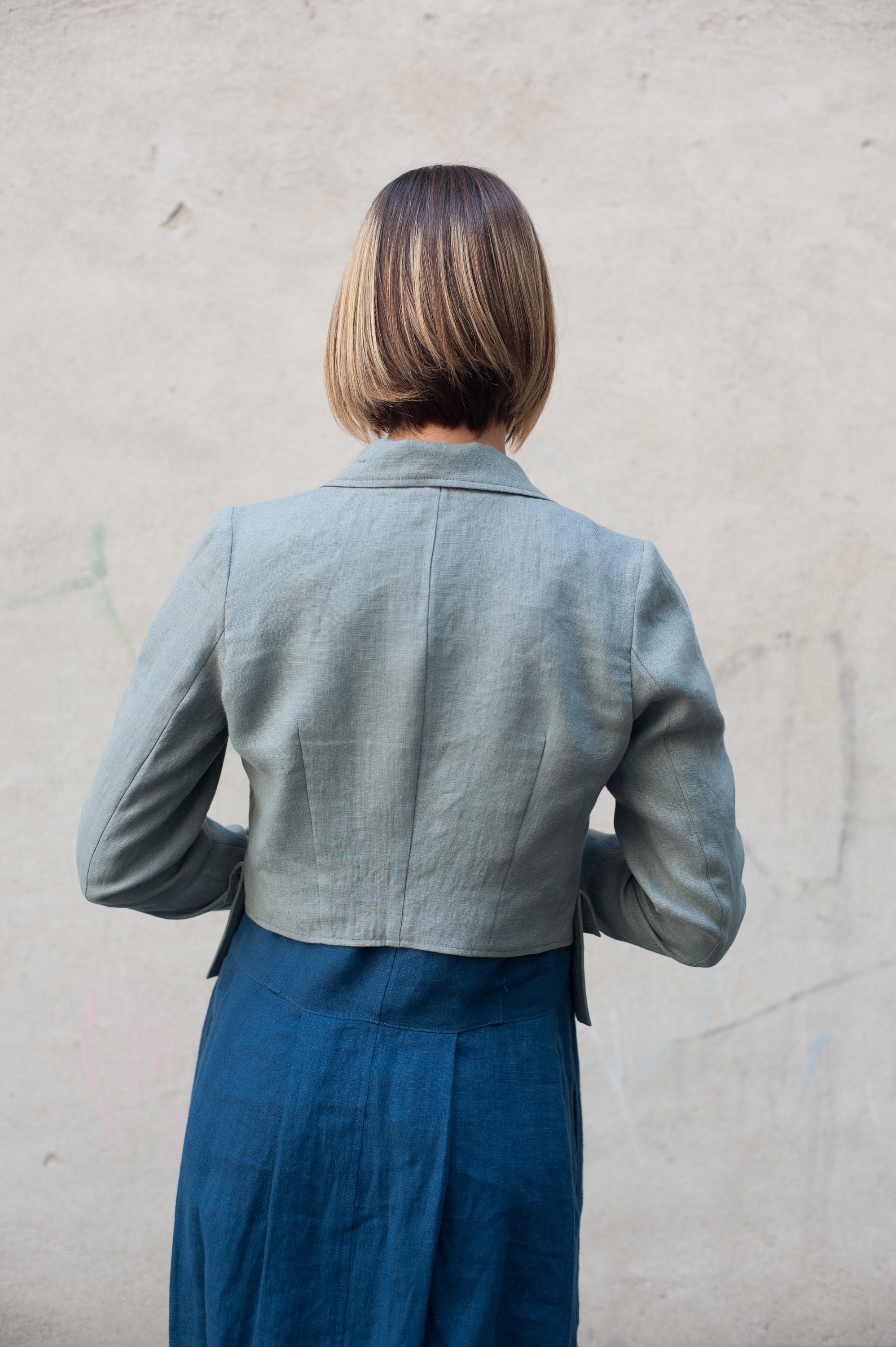 Linen jacket for women MADE TO MEASURE linen clothes | Etsy