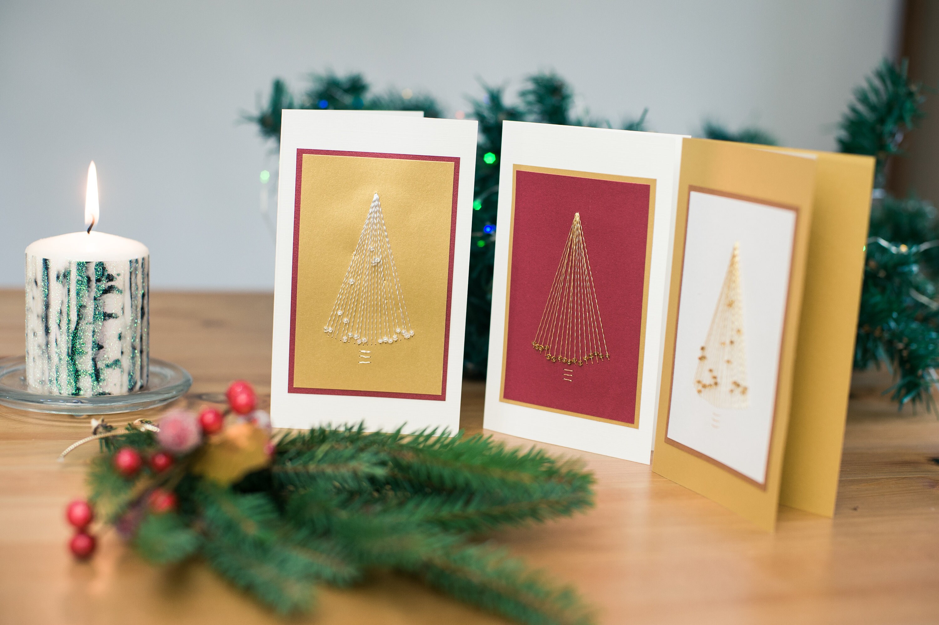 Christmas Card Set Christmas Cards Handmade Christmas | Etsy