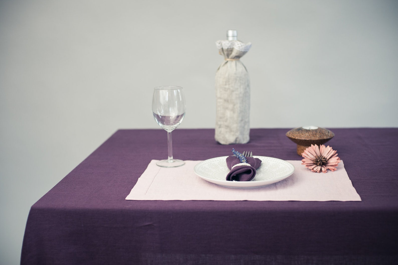 Large Linen Tablecloth 3 SIZES and 25 COLORS Square - Etsy