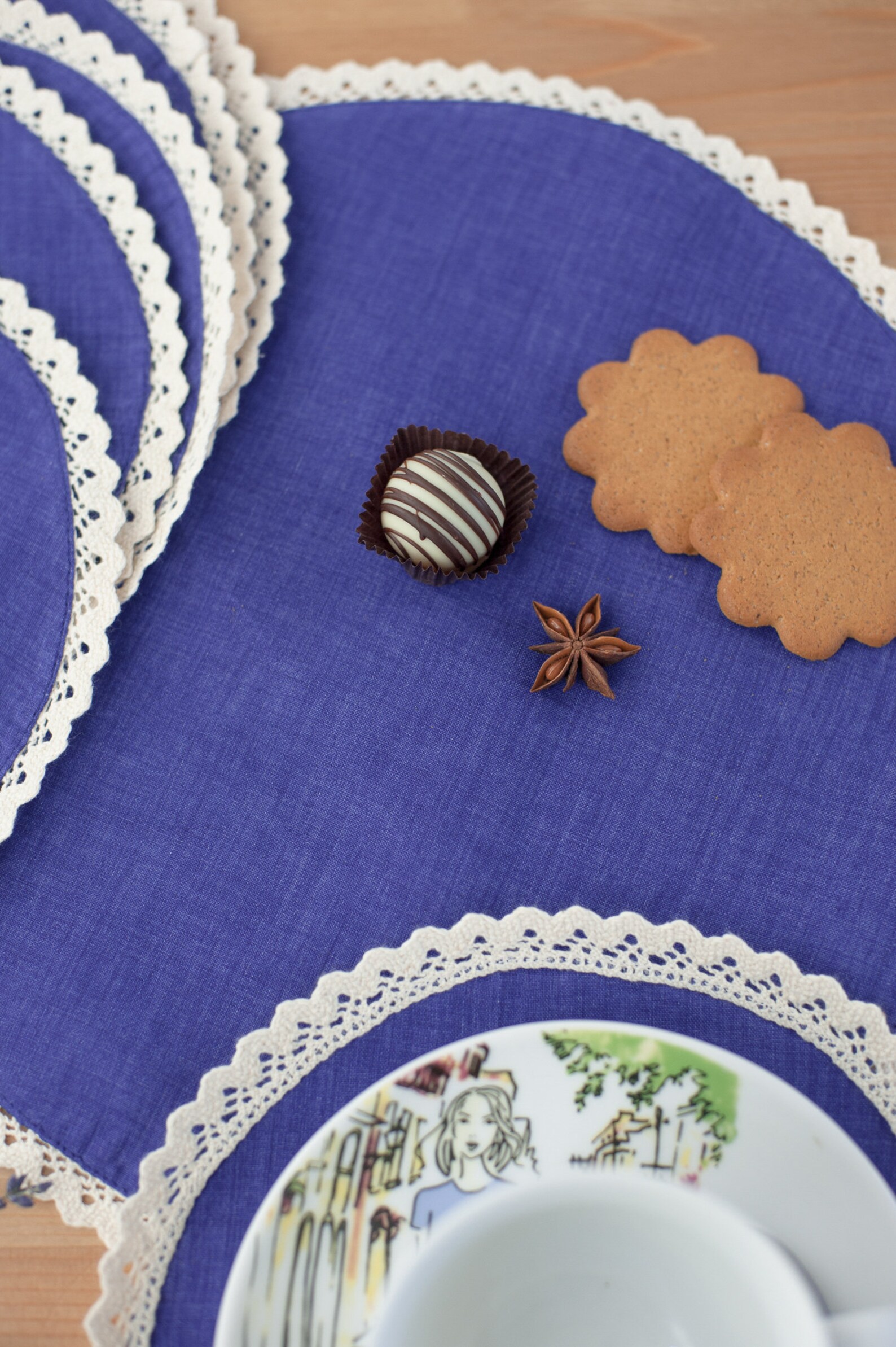 Linen Napkins SET of 6 Small Napkins and 1 Big Napkin Fabric | Etsy