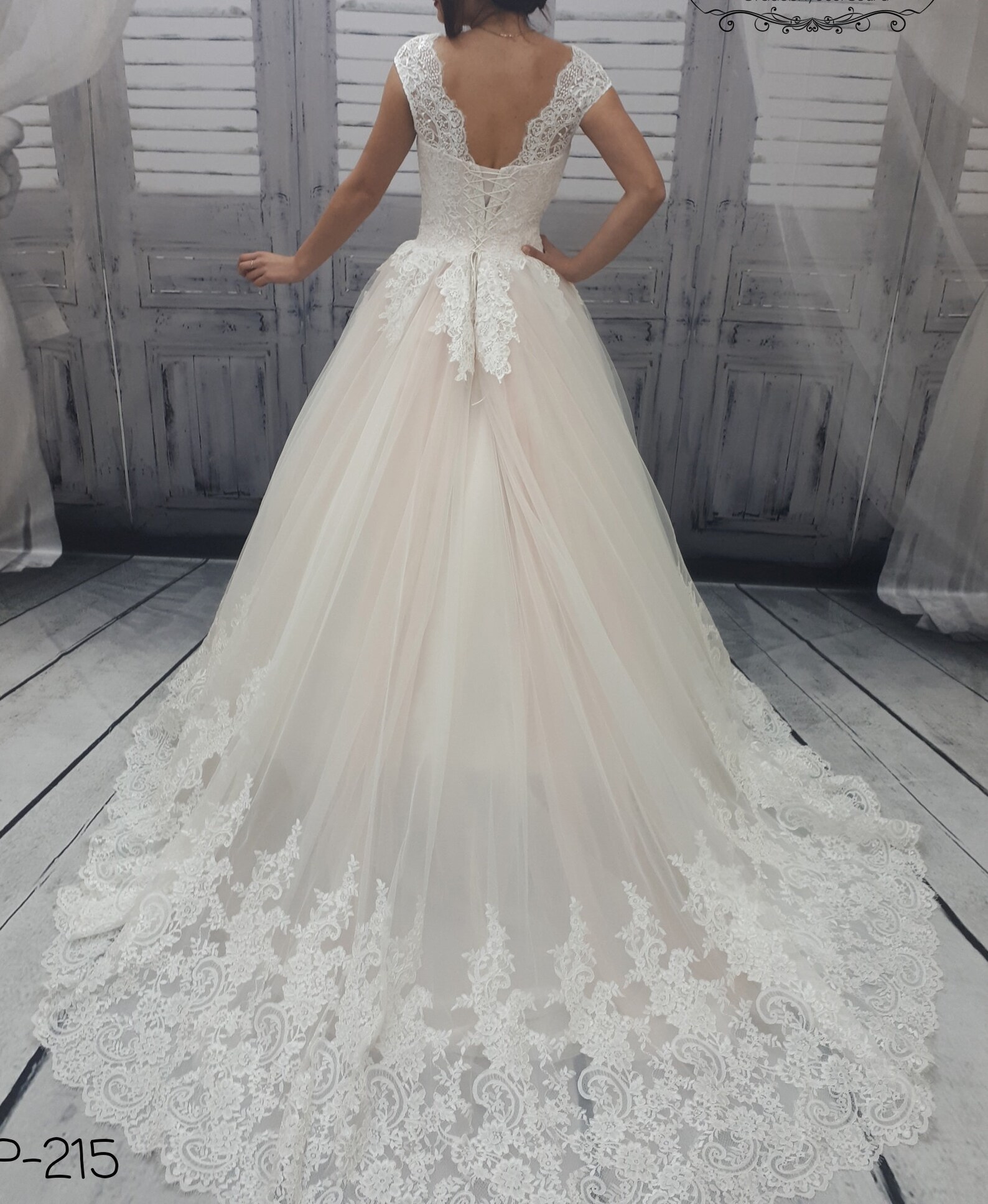 Exclusive Wedding Dress With Lace Corset and Lace Tulle Skirt | Etsy