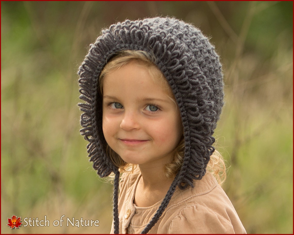 Crochet PATTERN - the Stone Ridge Bonnet Pattern (18" Doll, Newborn to ...