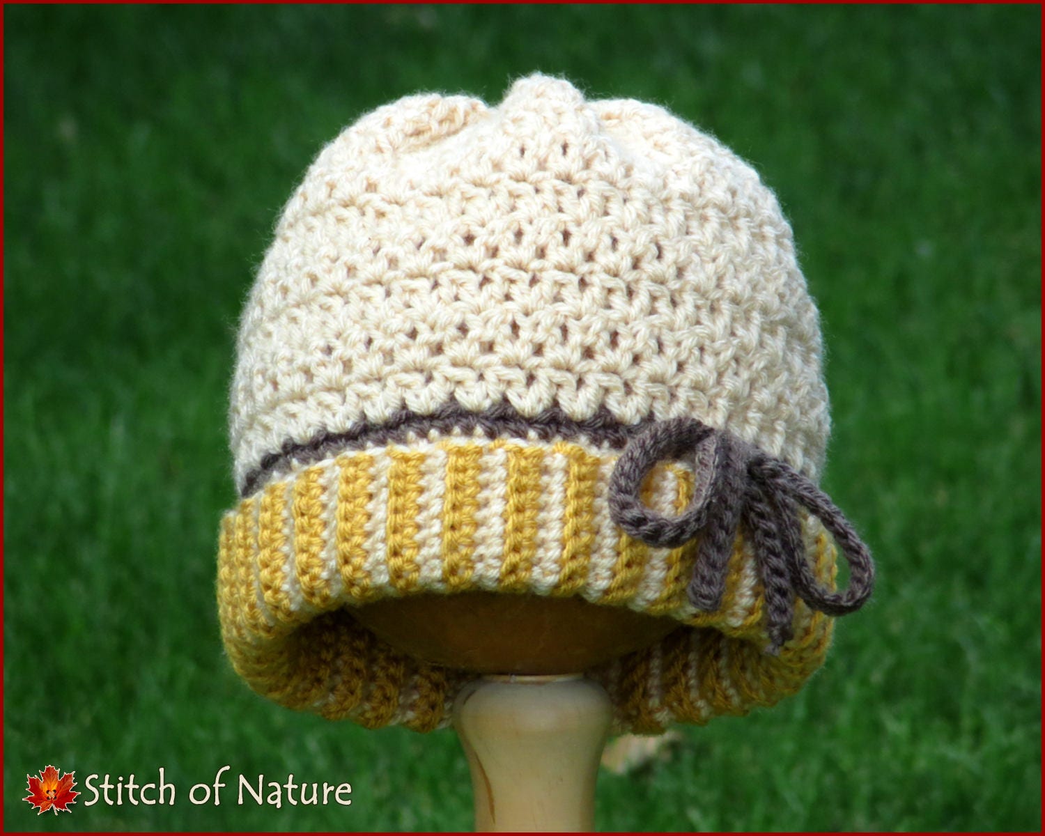 Crochet Hat PATTERN The Brockton Slouchy Hat Folded Brim | Etsy