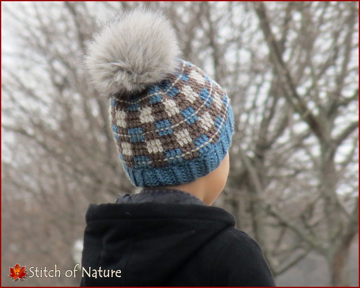 Crochet PATTERN the Cameron Plaid Beanie Pattern Plaid Hat - Etsy