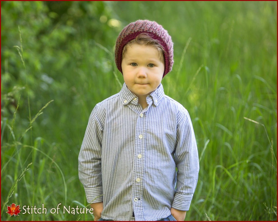 Crochet PATTERN - the Hillside Beanie With Pom-pom (18" Doll, Toddler ...