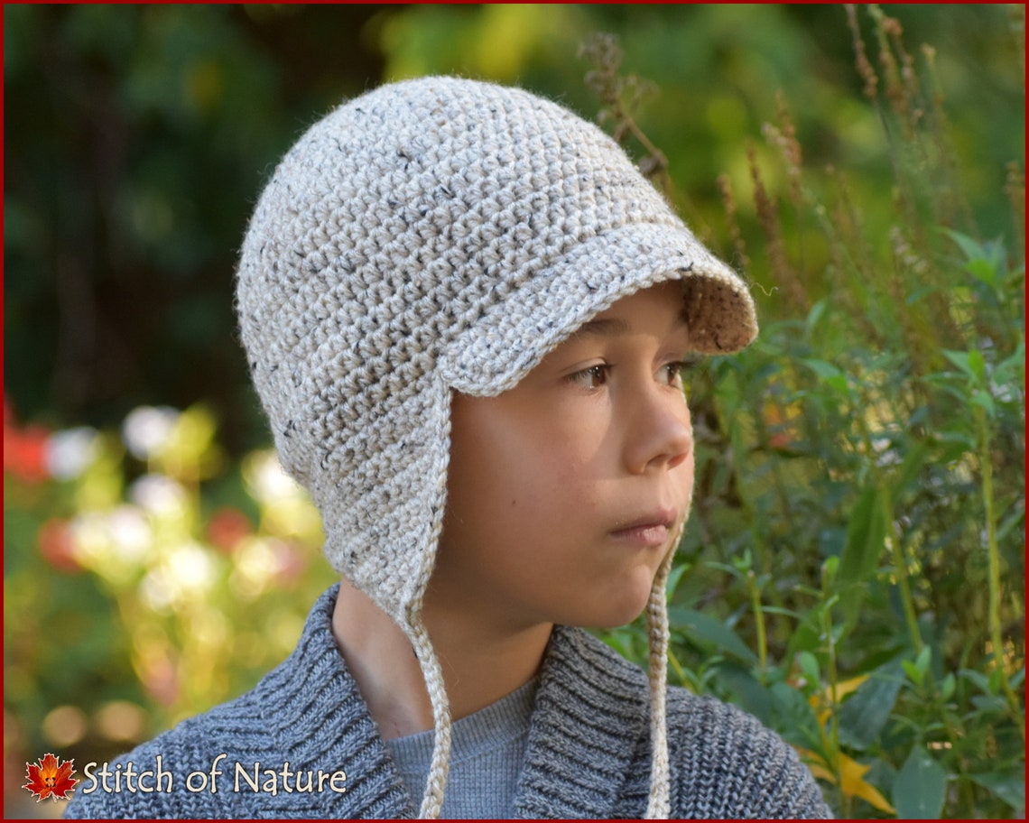 Crochet PATTERN - the Yosemite Cabin Hat, Ear Flap Hat Pattern (toddler ...
