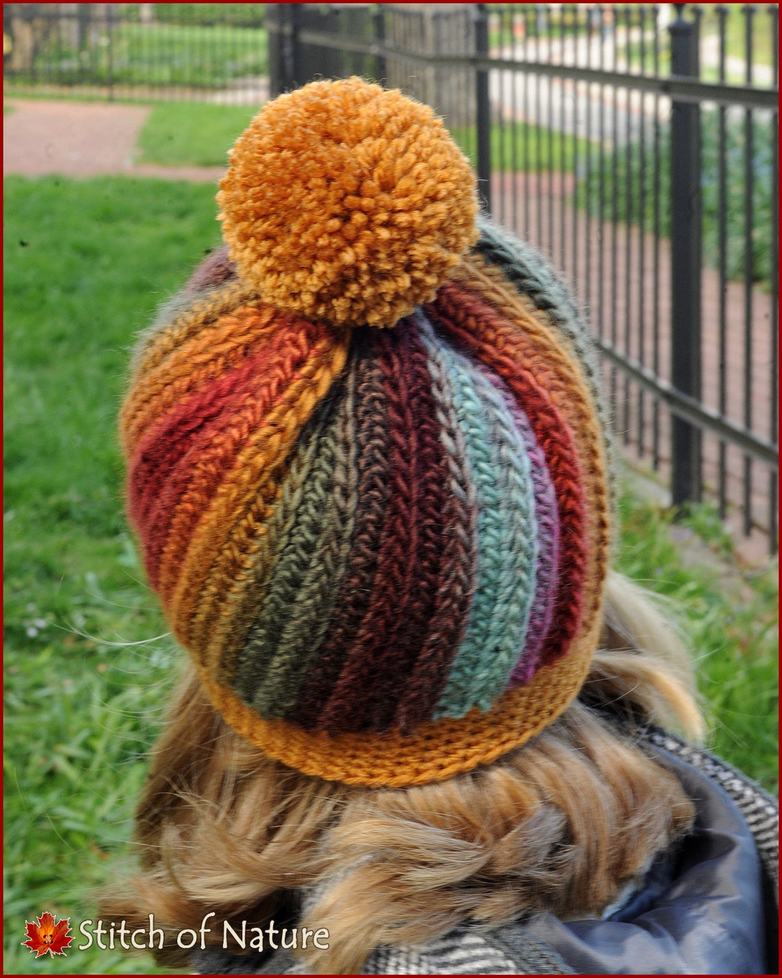 Crochet PATTERN - the Hillside Beanie With Pom-pom (18" Doll, Toddler ...