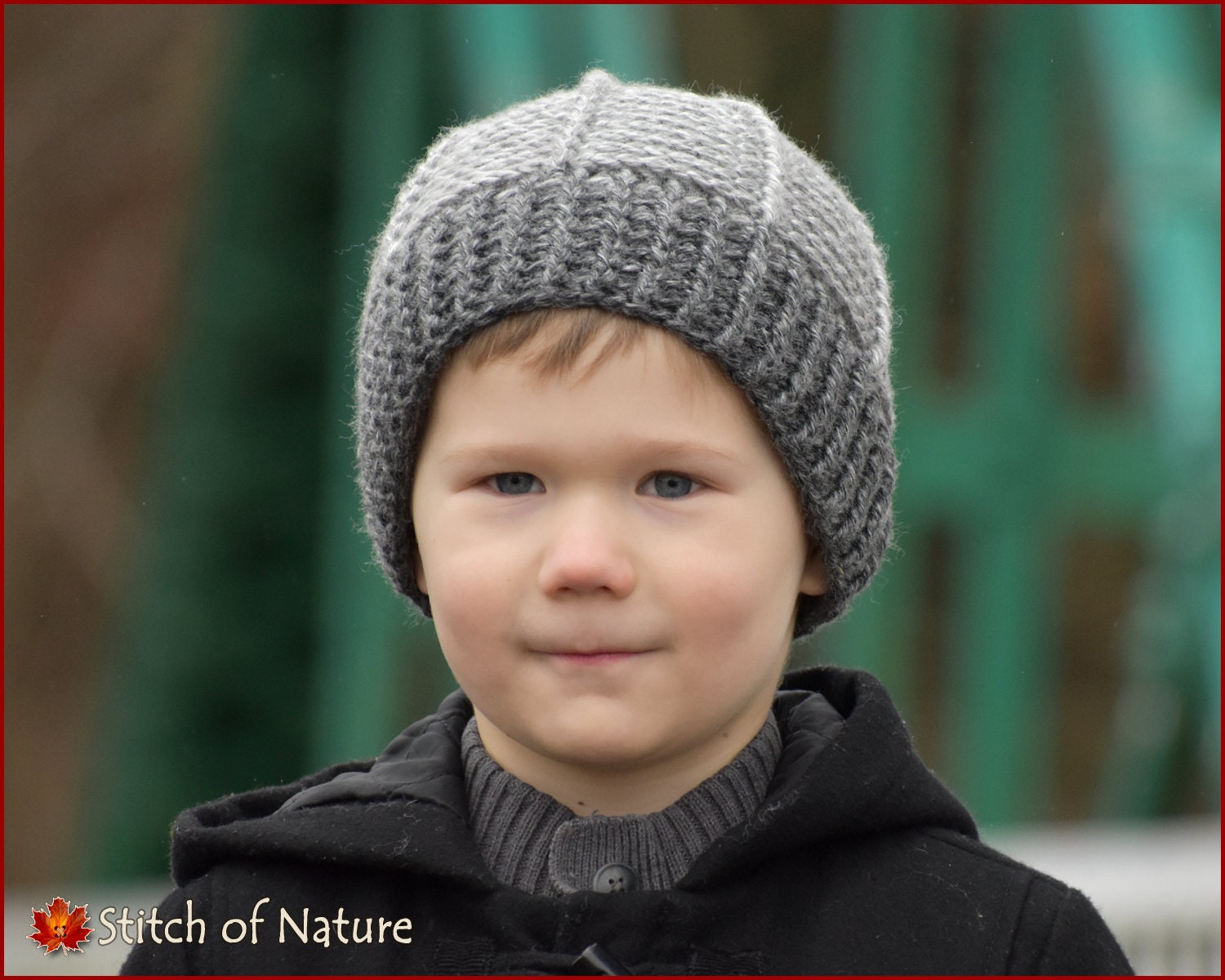 Crochet PATTERN the Benton Watch Cap Pattern Crochet Ribbed - Etsy