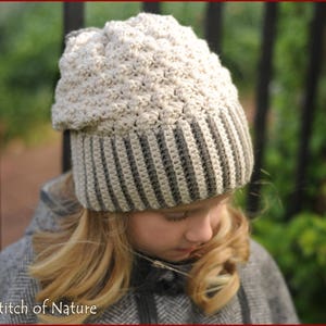 Crochet Hat PATTERN - the Brookville Messy Bun Hat, Cap With a Brim ...