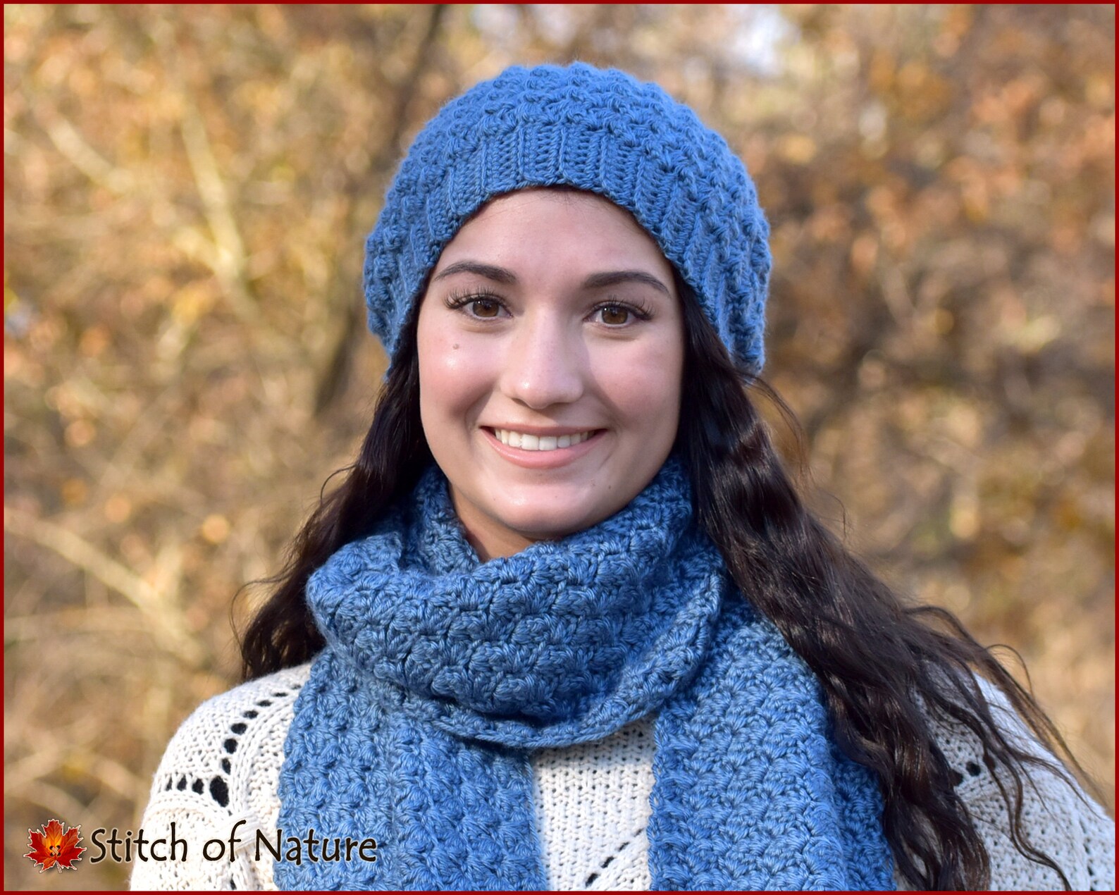 Crochet PATTERN the Astoria Slouchy Hat and Scarf/shawl Set - Etsy