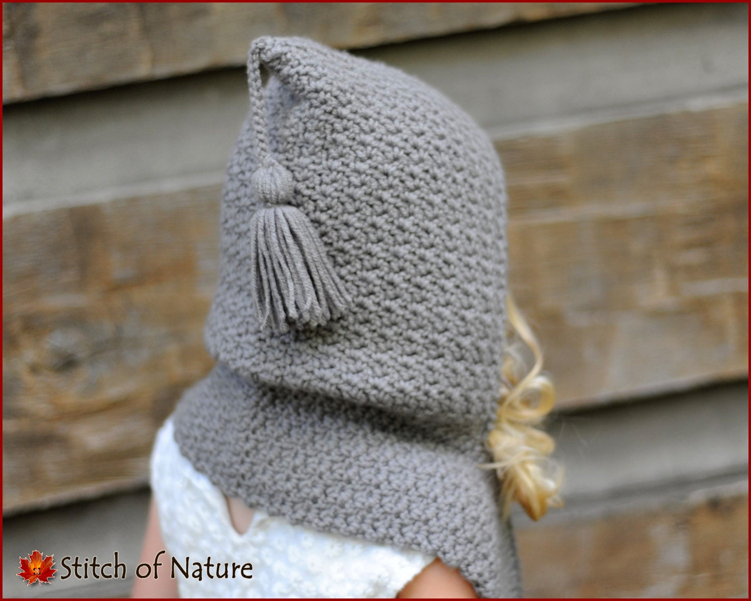 Crochet PATTERN the Elwood Hooded Scarf toddler to Adult - Etsy