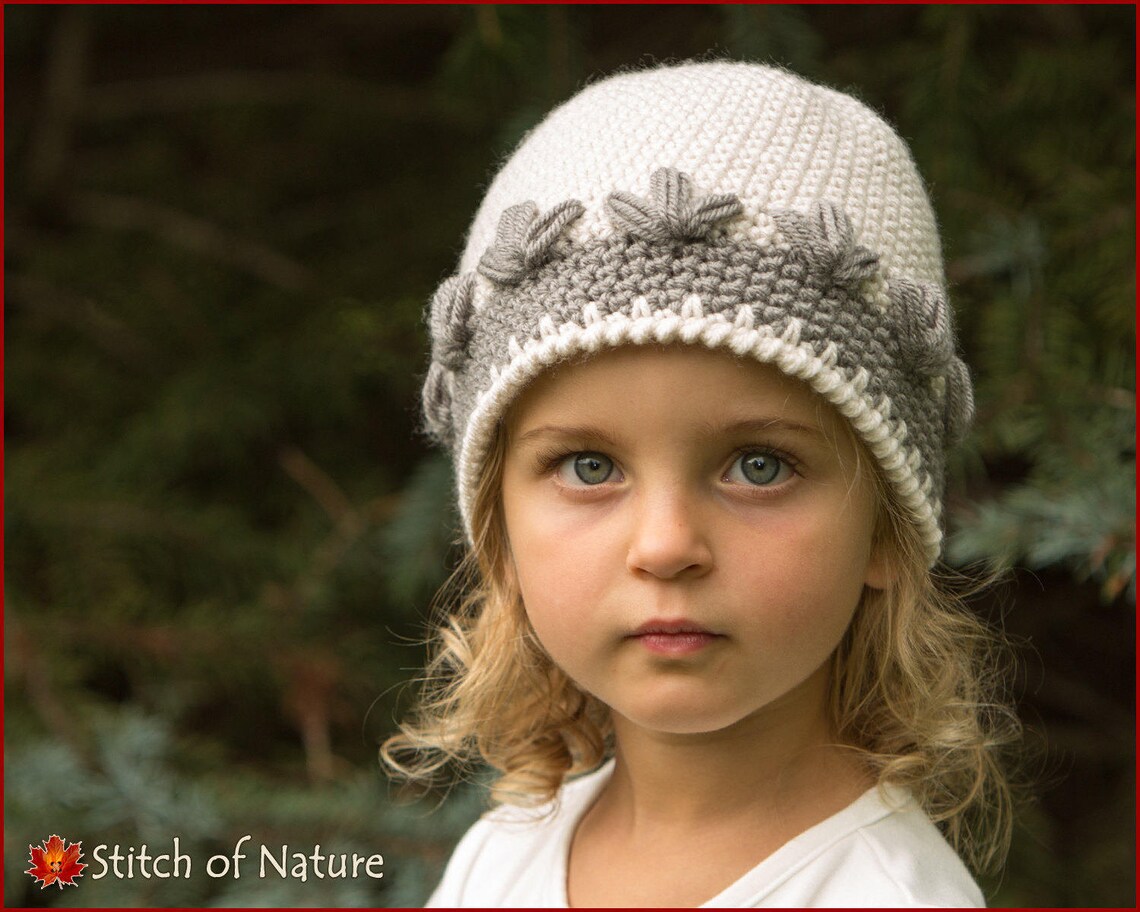 Crochet PATTERN - the Montrose Beanie Pattern, Girls Hat Pattern (baby ...