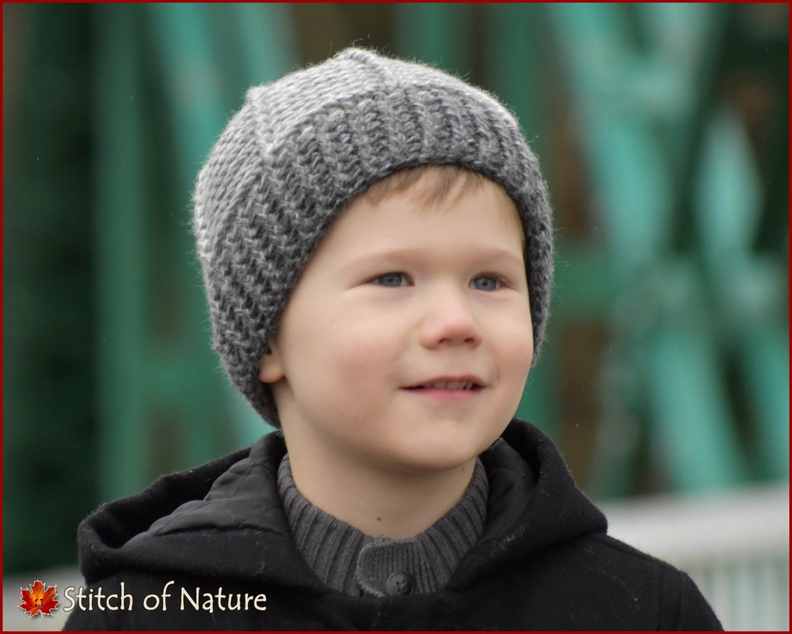 Crochet PATTERN the Benton Watch Cap Pattern Crochet Ribbed | Etsy