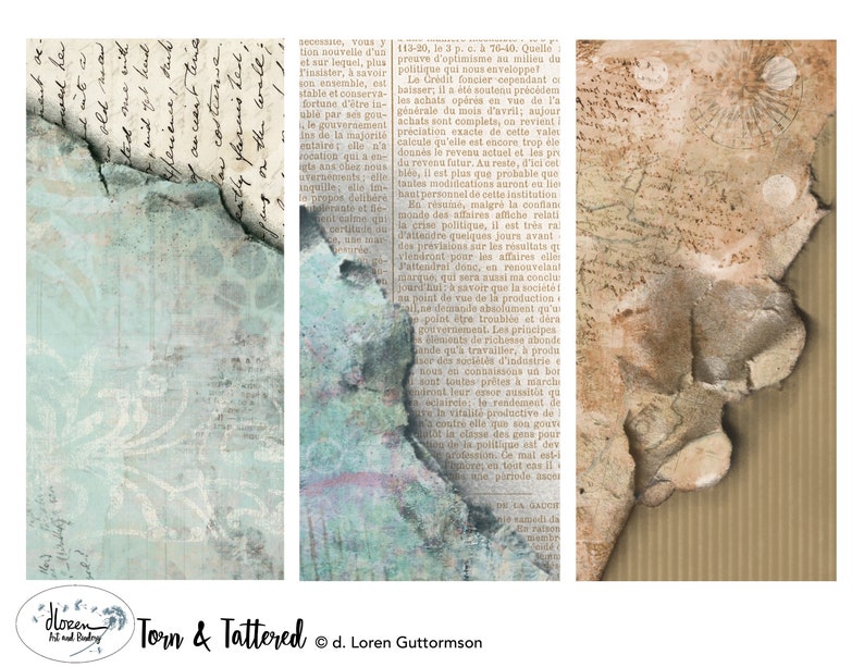 Torn & Tattered High Resolution Digital Download - Etsy