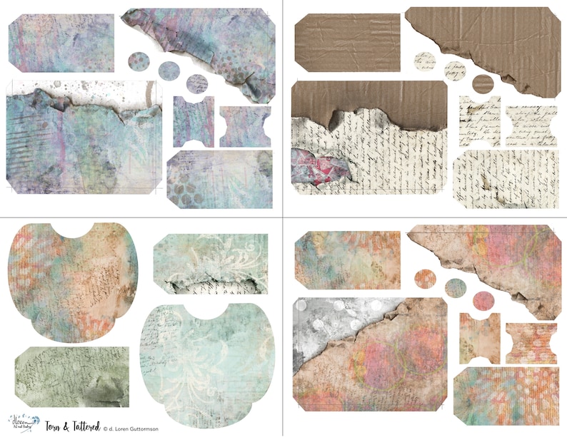 Torn & Tattered High Resolution Digital Download - Etsy