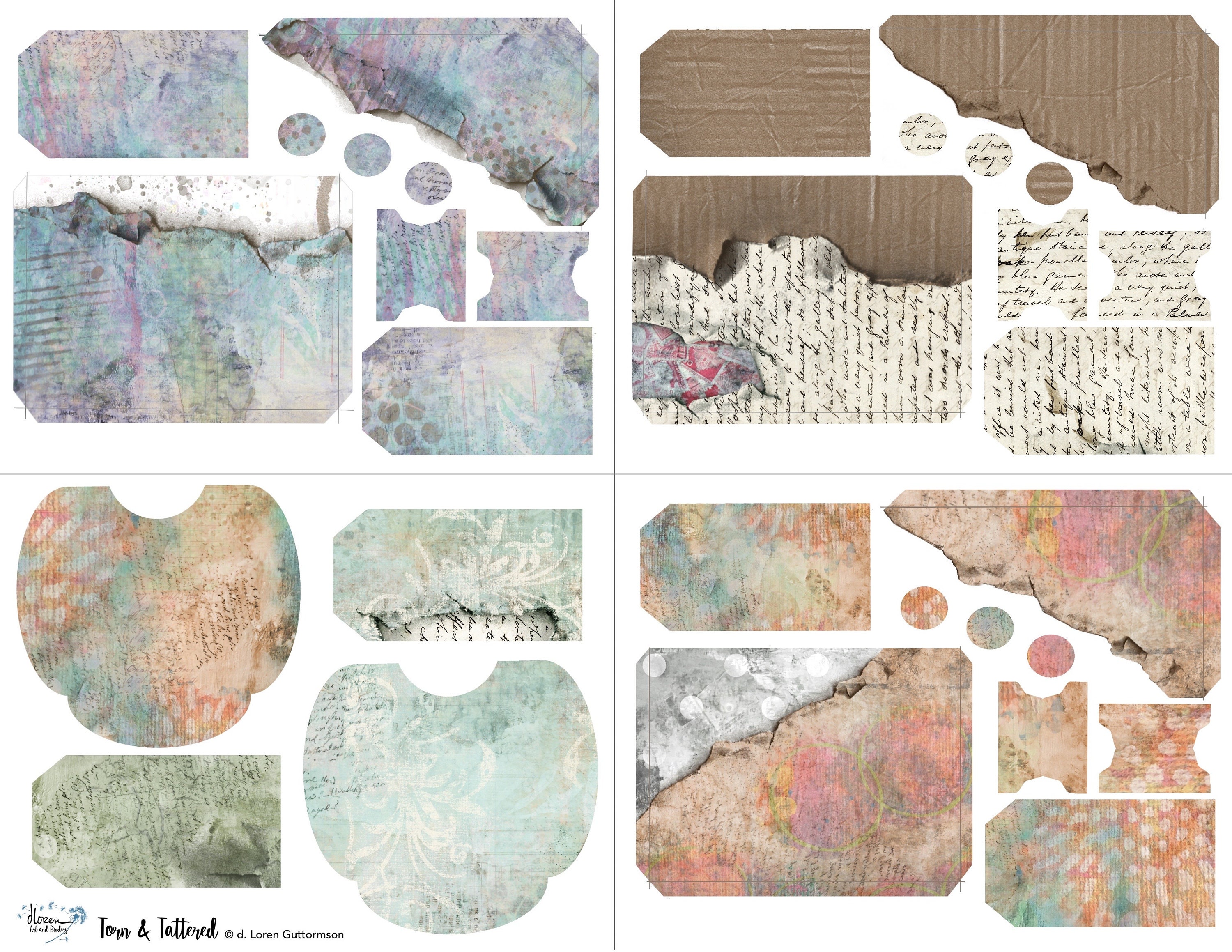 Torn & Tattered High Resolution Digital Download - Etsy