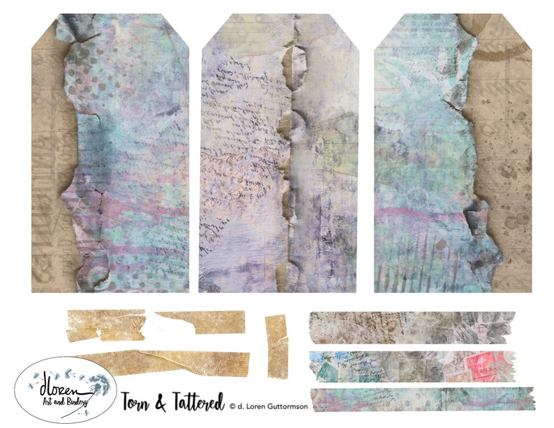 Torn & Tattered High Resolution Digital Download - Etsy