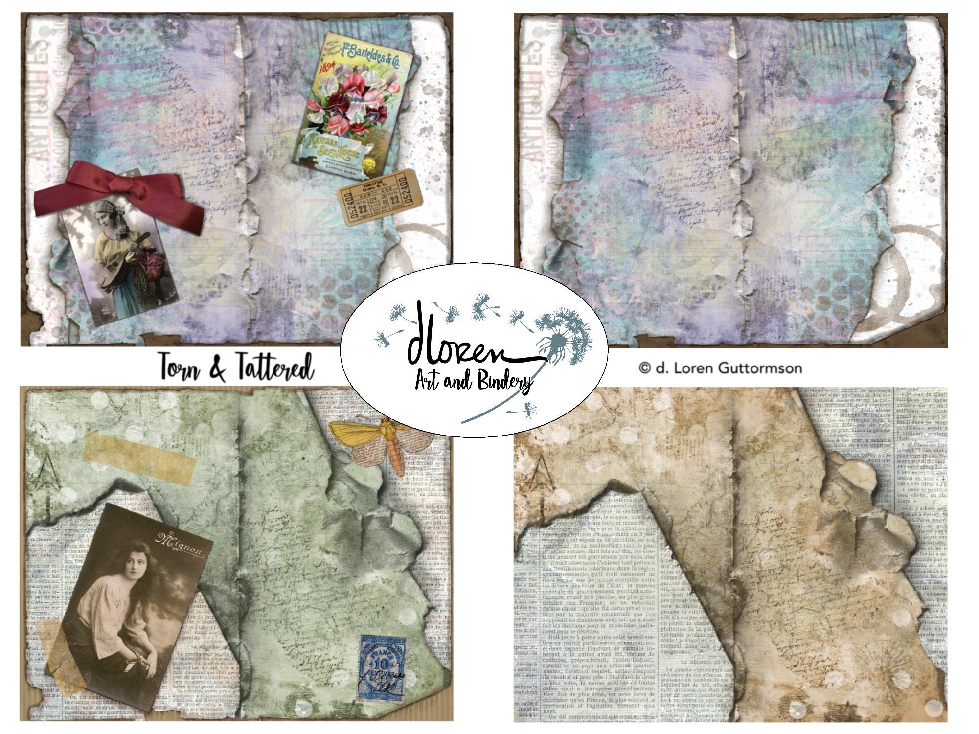 Torn & Tattered High Resolution Digital Download - Etsy