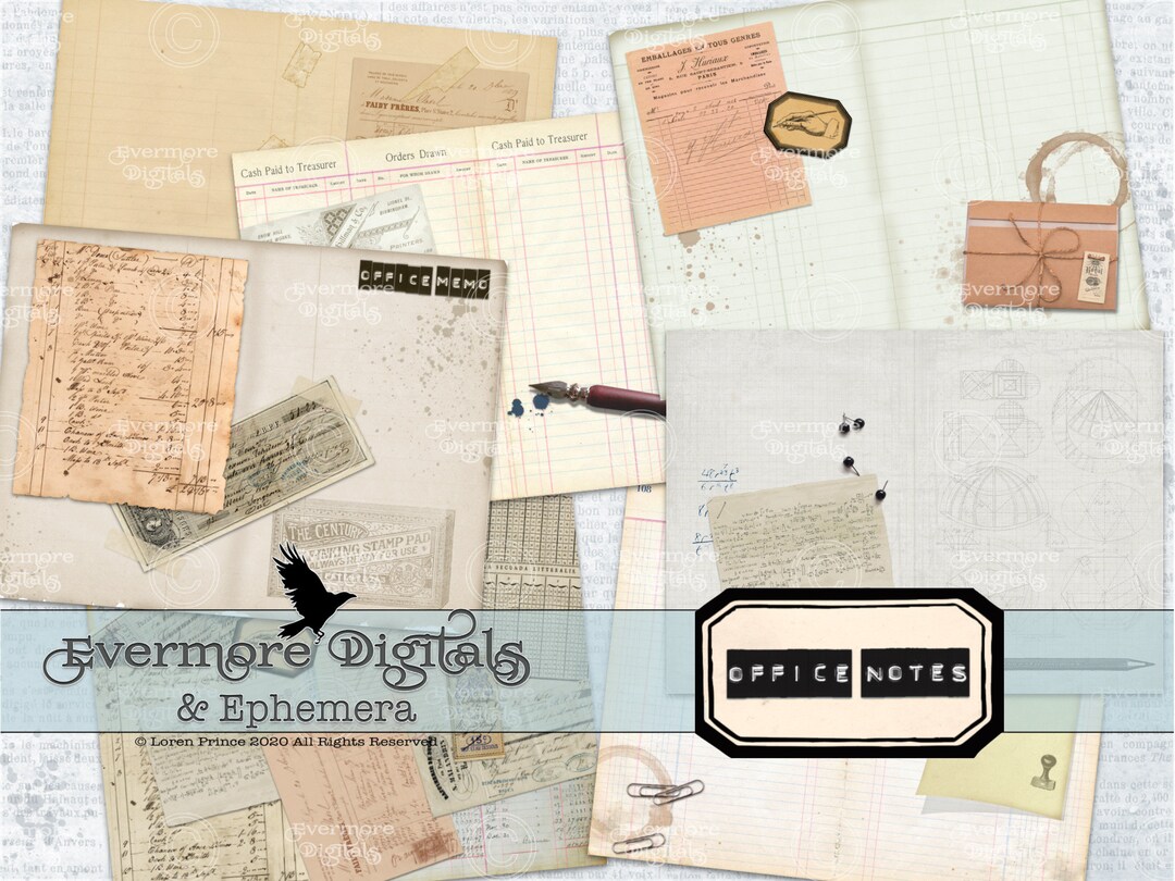 Office Notes, an Office-themed Digital Kit to Print for Journaling ...
