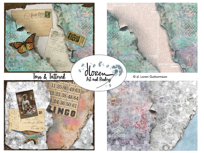 Torn & Tattered High Resolution Digital Download - Etsy