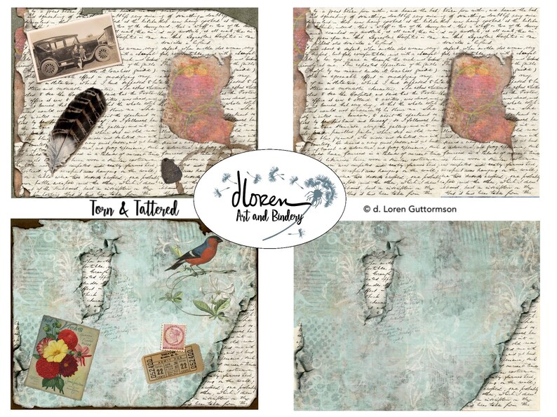 Torn & Tattered High Resolution Digital Download - Etsy