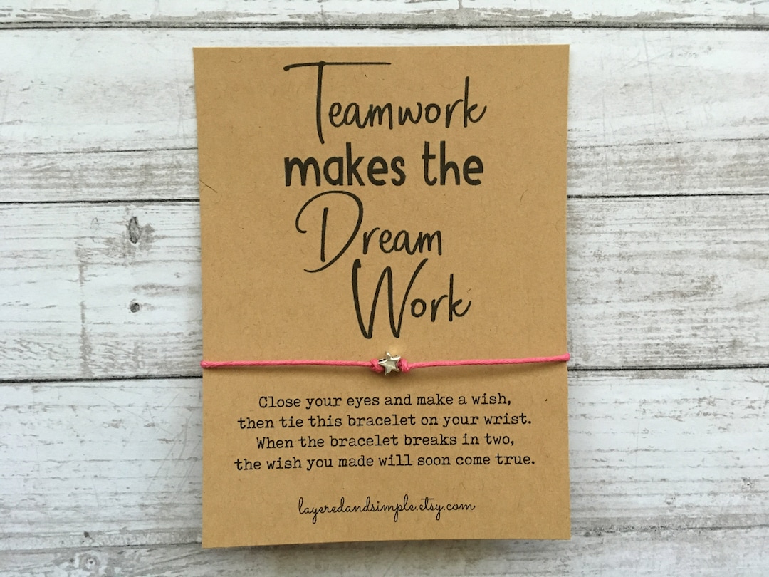 Teamwork Makes the Dream Work, Team Gift, Gift for Team, Employee ...