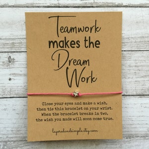 Teamwork Makes the Dream Work, Team Gift, Gift for Team, Employee ...