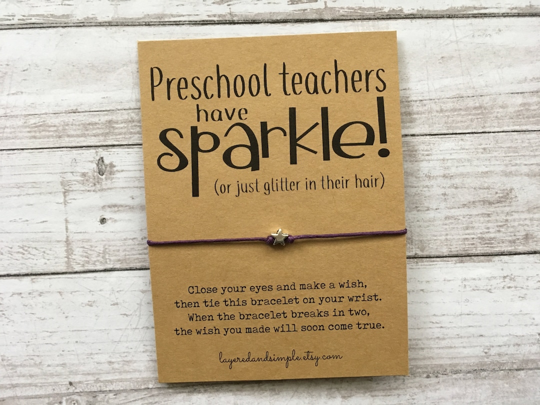 Wish Bracelet, Teacher Gifts, Teacher Appreciation Gift, Teacher Wish ...