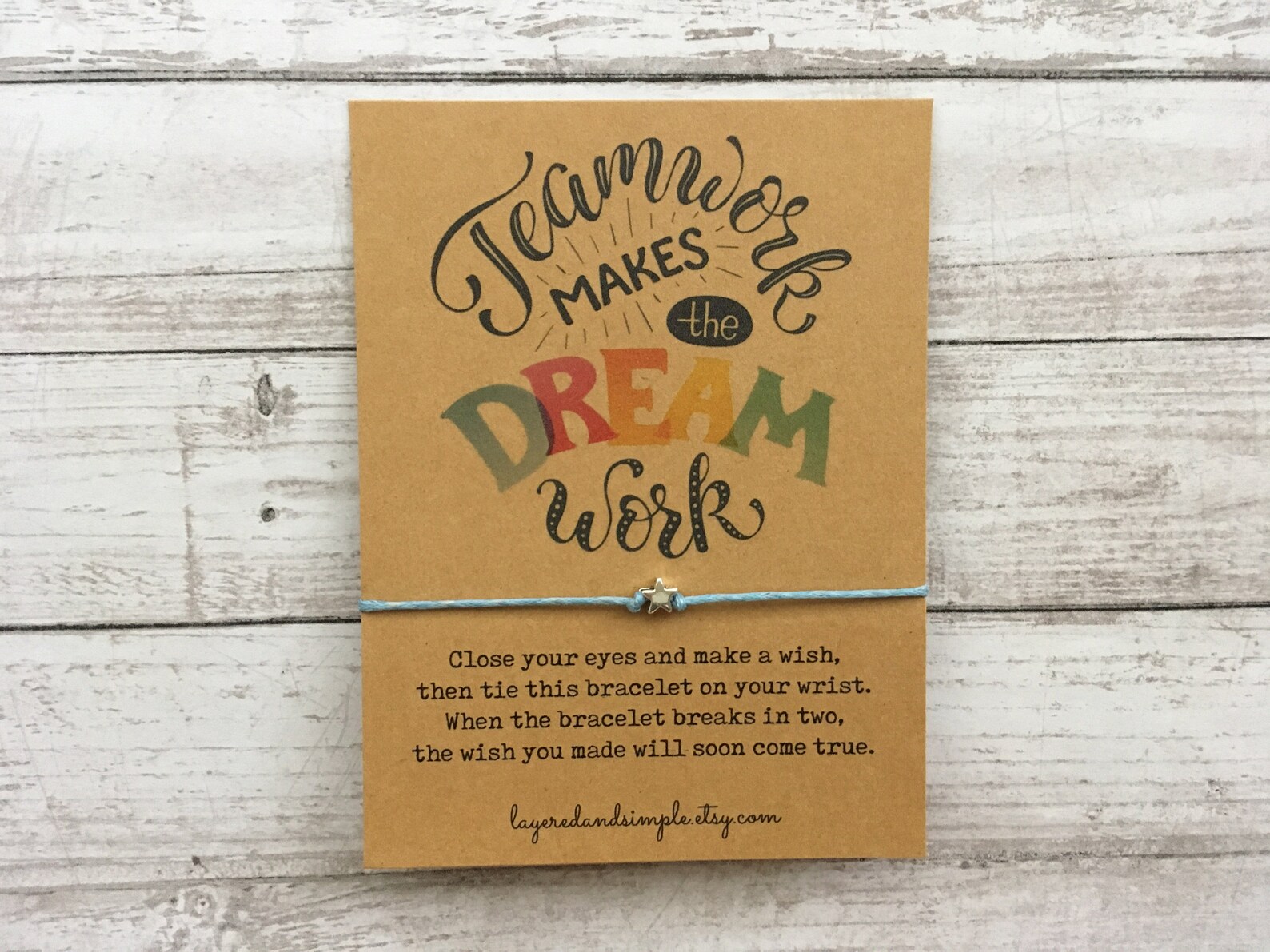 Teamwork Makes the Dream Work Team Gift Gift for Team - Etsy