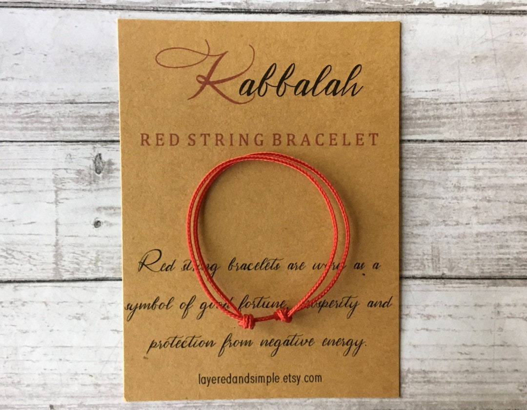 Kabbalah Red String Bracelet, Red String Bracelet, Good Luck Protection ...