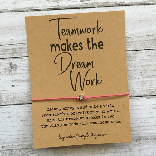Teamwork Makes the Dream Work Team Gift Gift for Team - Etsy