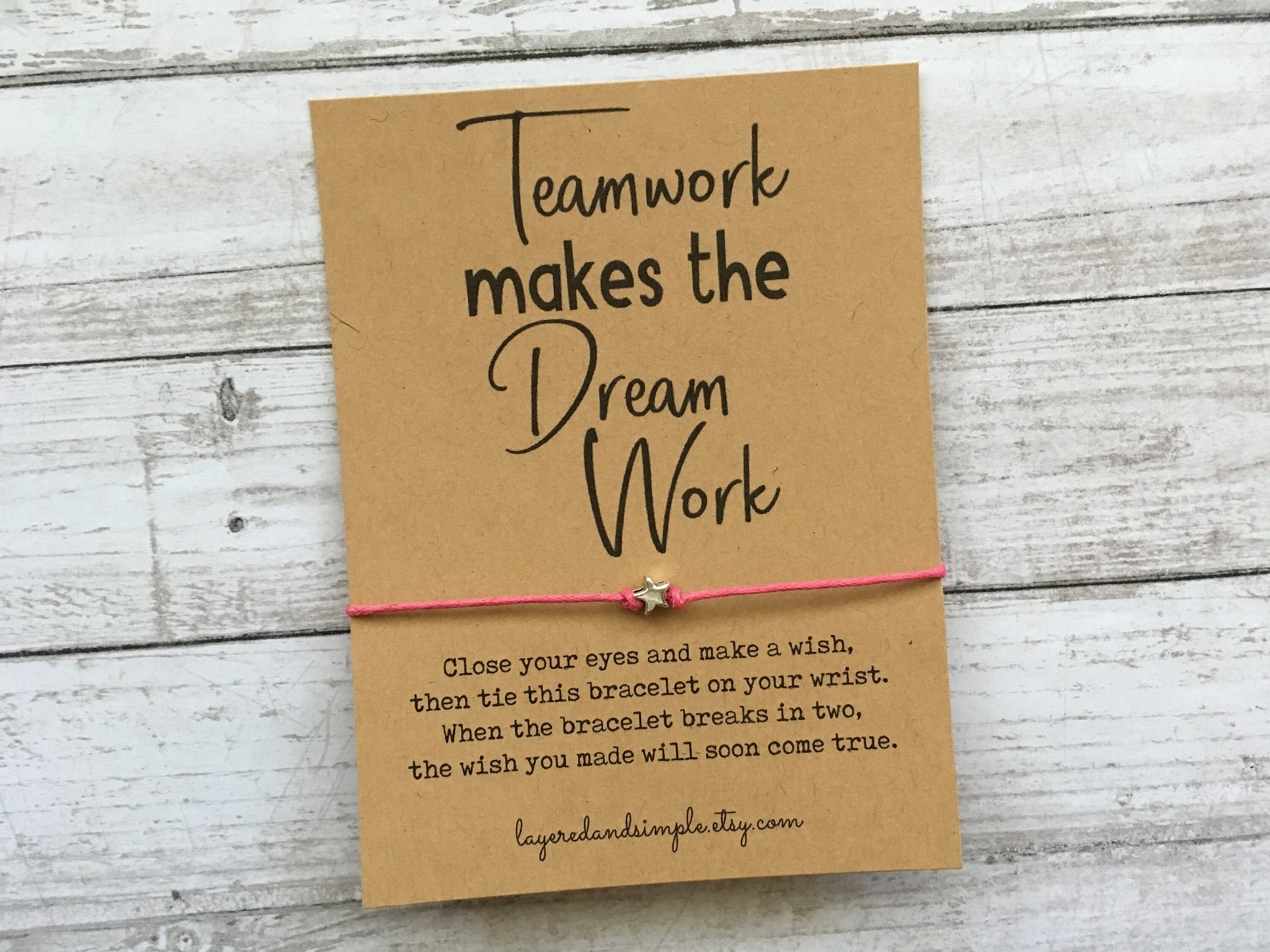 Teamwork Makes the Dream Work Team Gift Gift for Team | Etsy