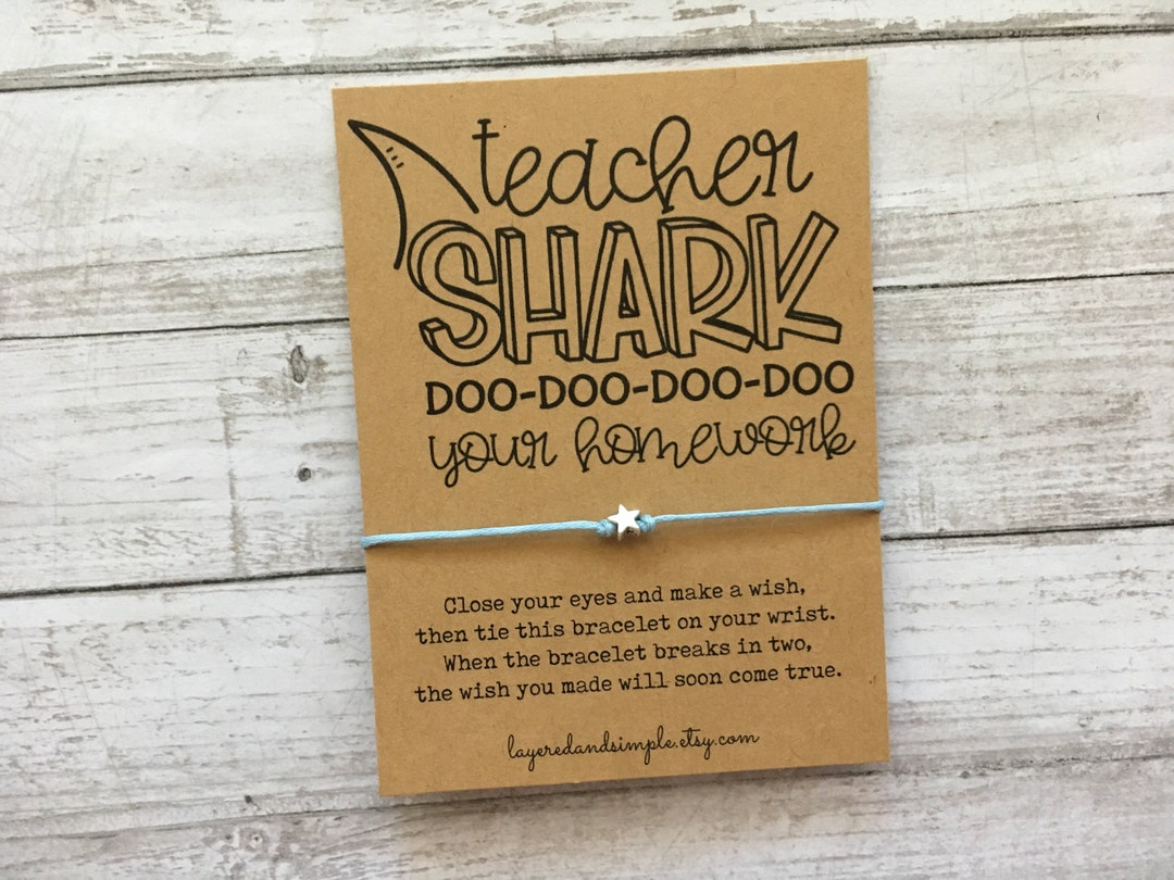Teacher Appreciation Gift, Teacher Gift, Teacher Shark, Back to School ...