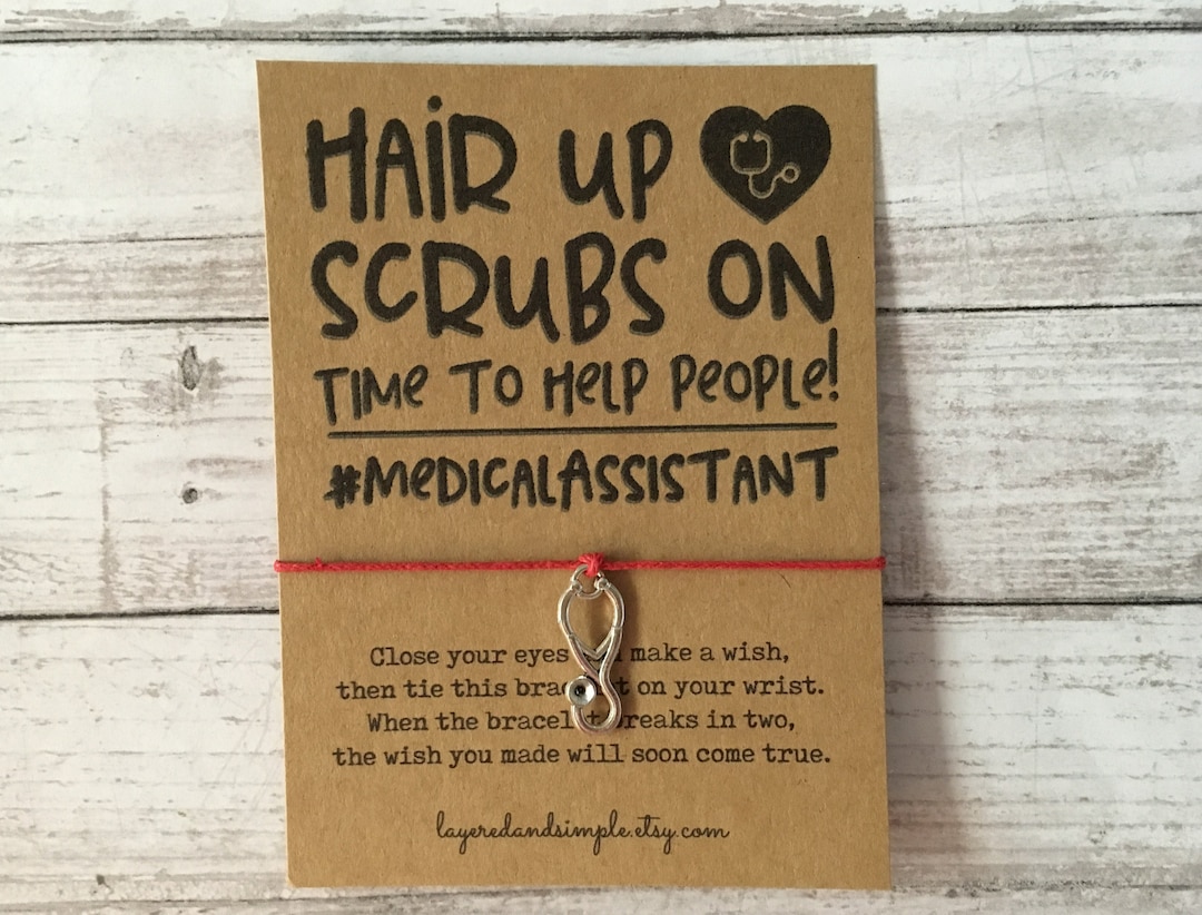 Medical Assistant Gifts, Medical Assistant Wish Bracelet, Medical ...