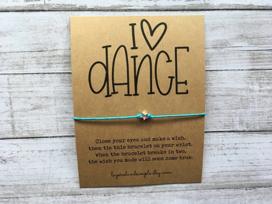 Dance Wish Bracelet, Dance Team Gift - Etsy