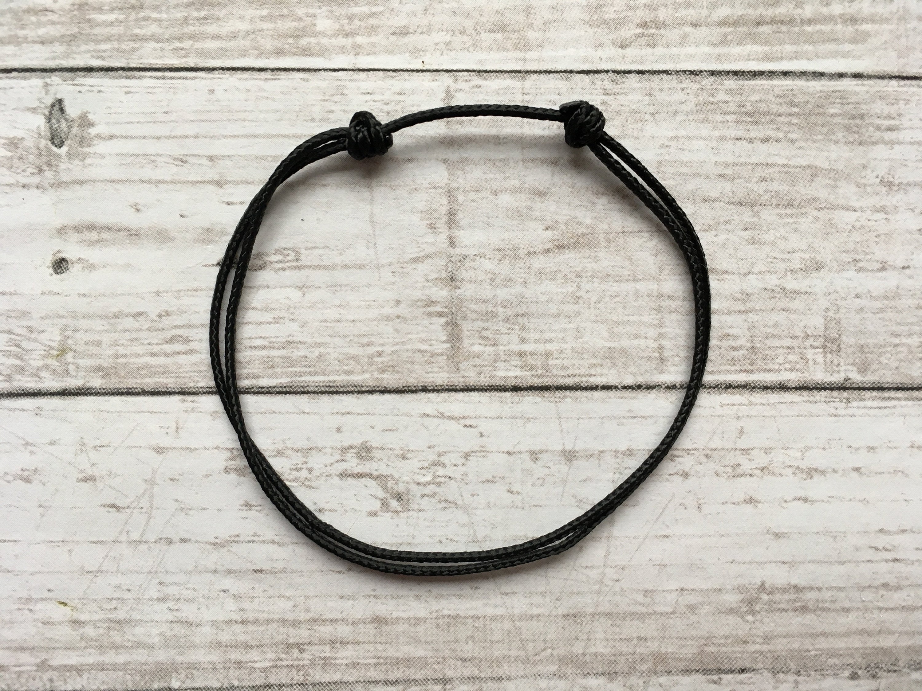 Surfer Beach Bracelet Black String Bracelet Waterproof - Etsy