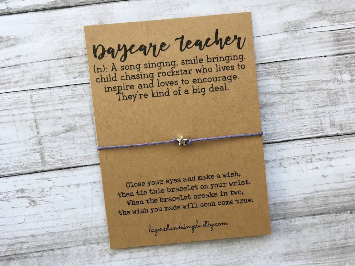 Wish Bracelet Teacher Gift Teacher Appreciation Gift - Etsy