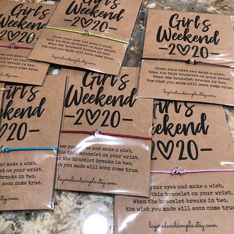 Girls Weekend Girls Weekend Gifts Girls Weekend Bracelet - Etsy