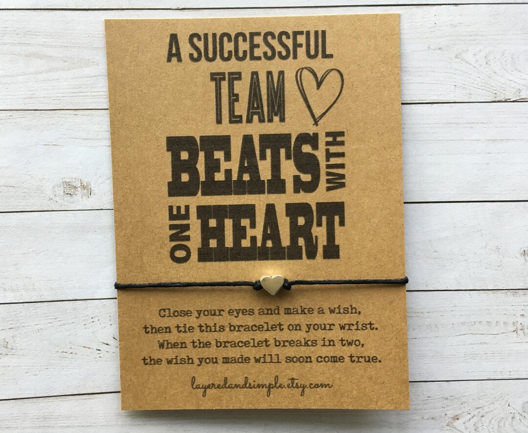 Team Wish Bracelet, Employee Appreciation Gift, Bulk Favors - Etsy