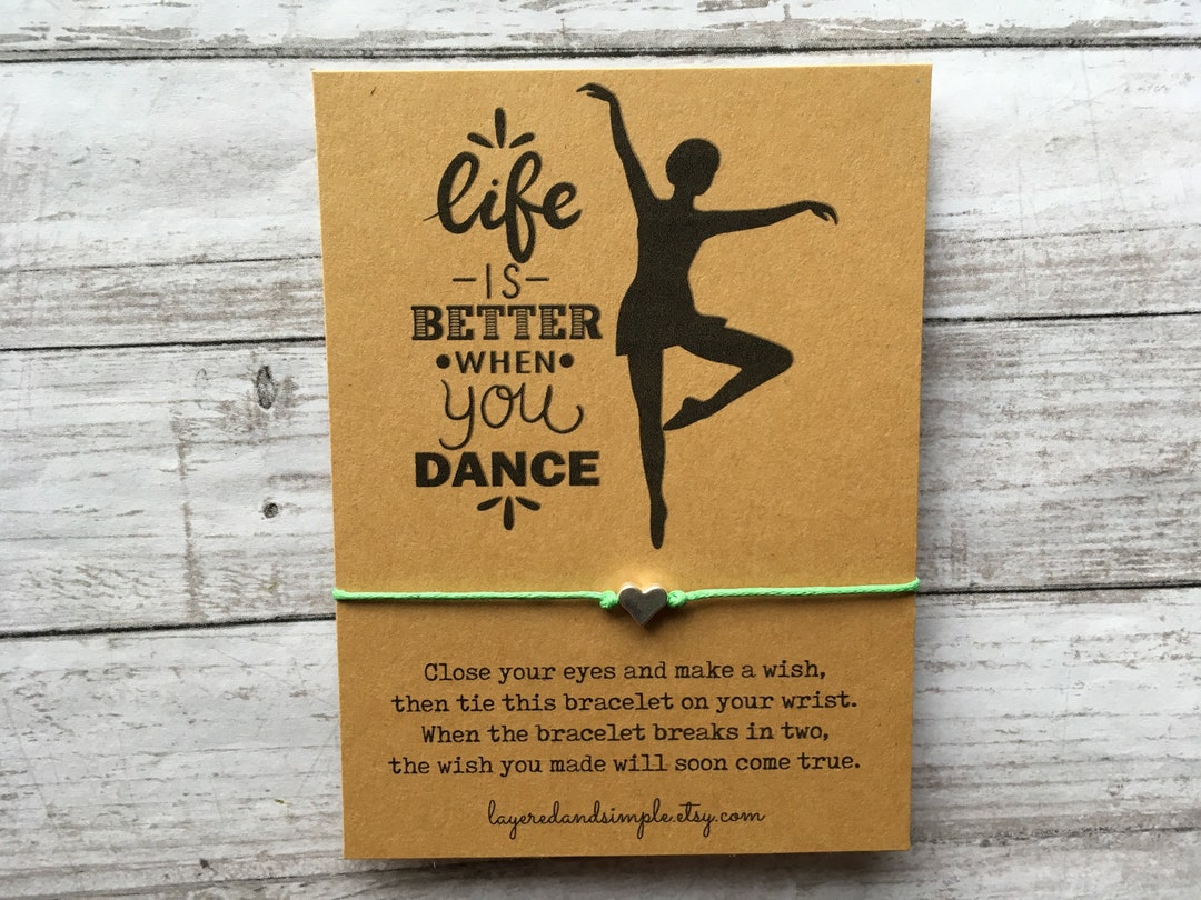 Dance Gifts, Dance Team Gifts, Dance Teacher Gifts, Dance Wish Bracelet ...