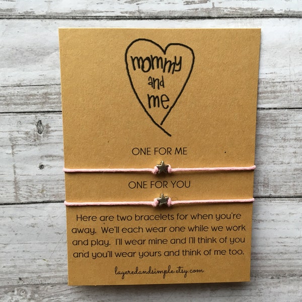 Mommy and Me Separation Anxiety Bracelets - Etsy