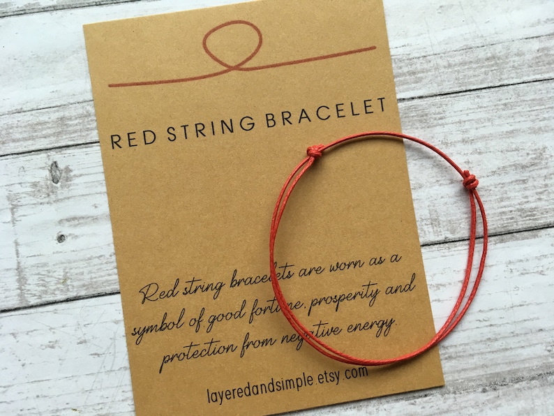 Red String Bracelet Red String of Fate Bracelet Red Thread - Etsy