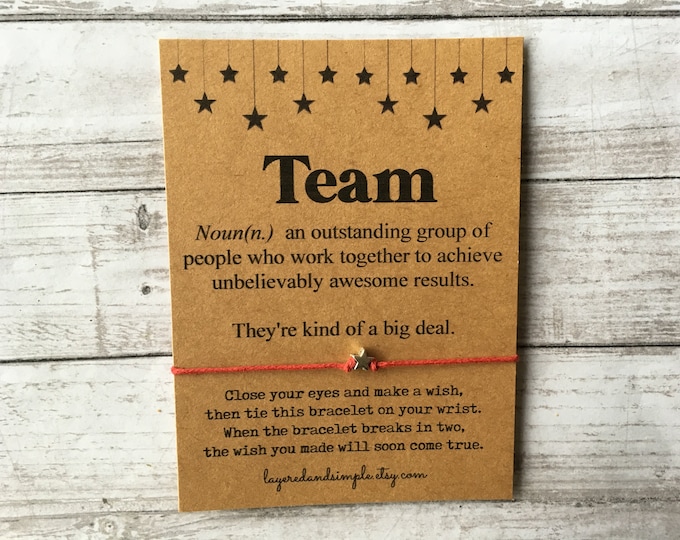 Custom Team Gift Team Thank You Gift Sports Team Employees Staff Coworkers Volunteers Team ...